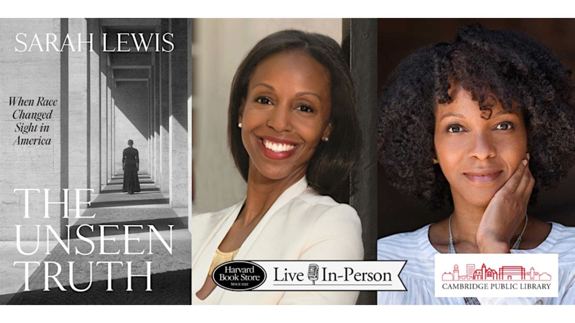 IN-PERSON | Sarah Lewis at the Cambridge Public Library - Literary ...